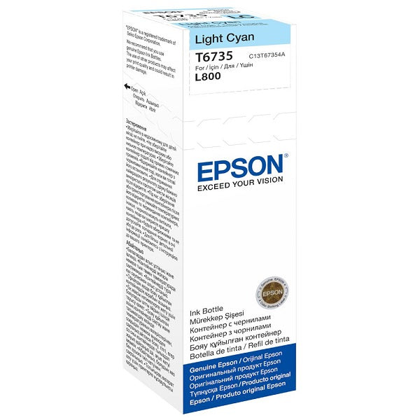 Epson 673 Ink Bottle EcoTank Original 70ml Single-pack - Light Cyan